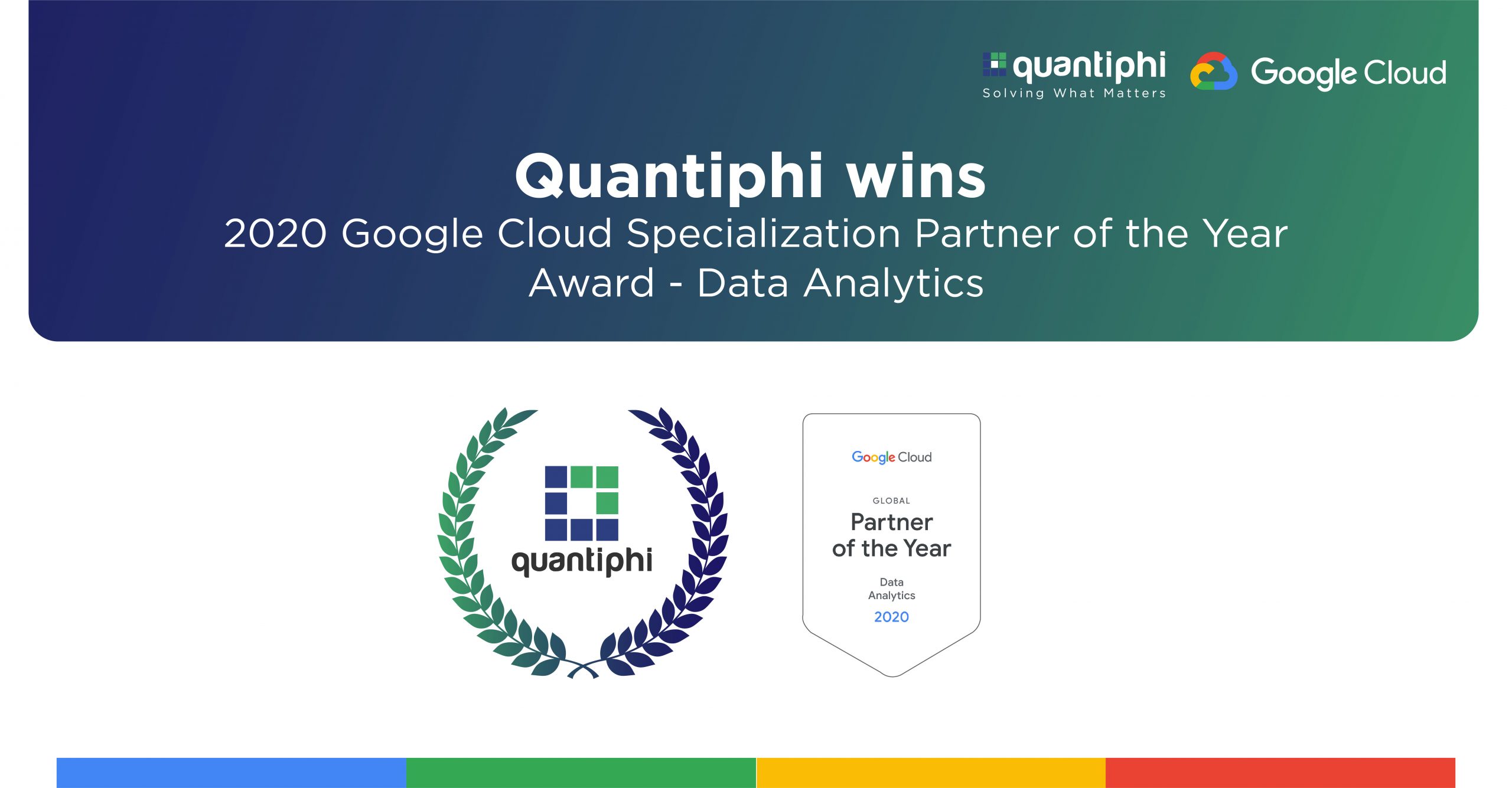 2x Award Winner: Quantiphi wins 2020 Google Cloud Specialization Partner of the Year Award ...