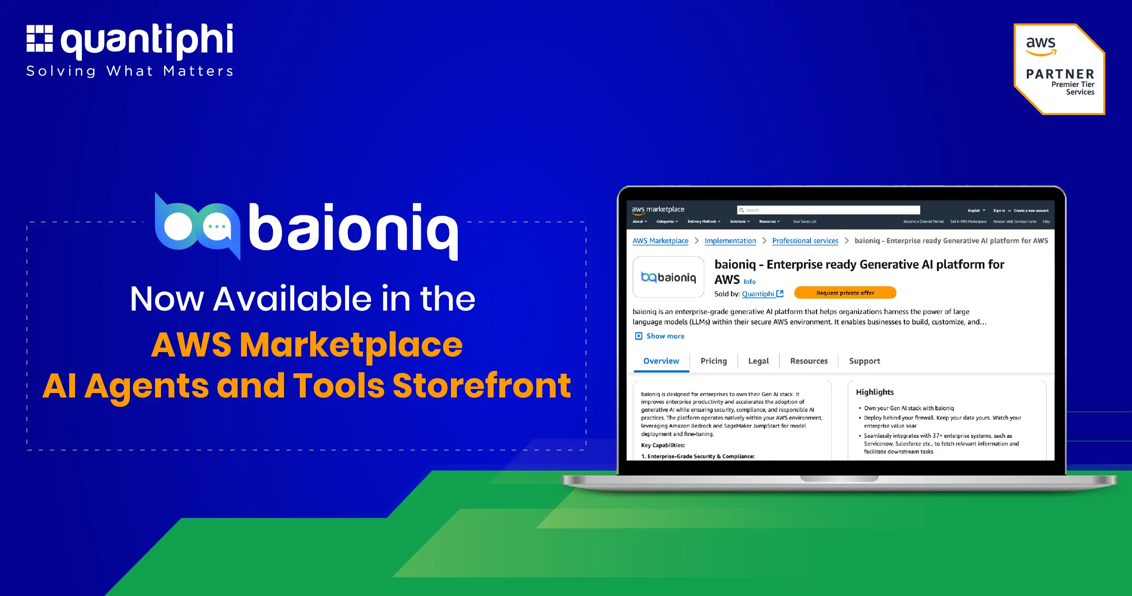 Quantiphi Announces Availability of baioniq in AWS Marketplace AI ...